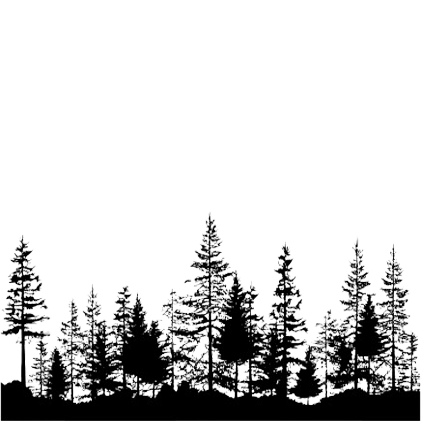 TREE LINE SILHOUETTE – Chaotic Chaos Designs